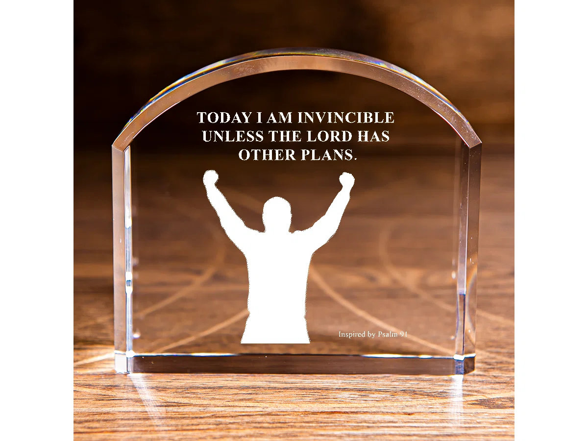 Trinx Jhaeda Today I am Invincible Unless the Lord Has Other Plans Arch ...