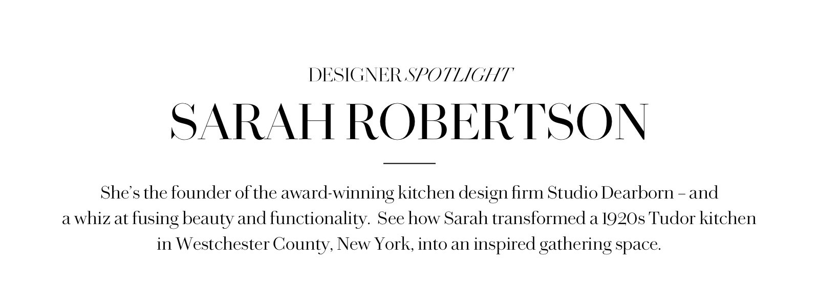 Sarah Robertson | Perigold