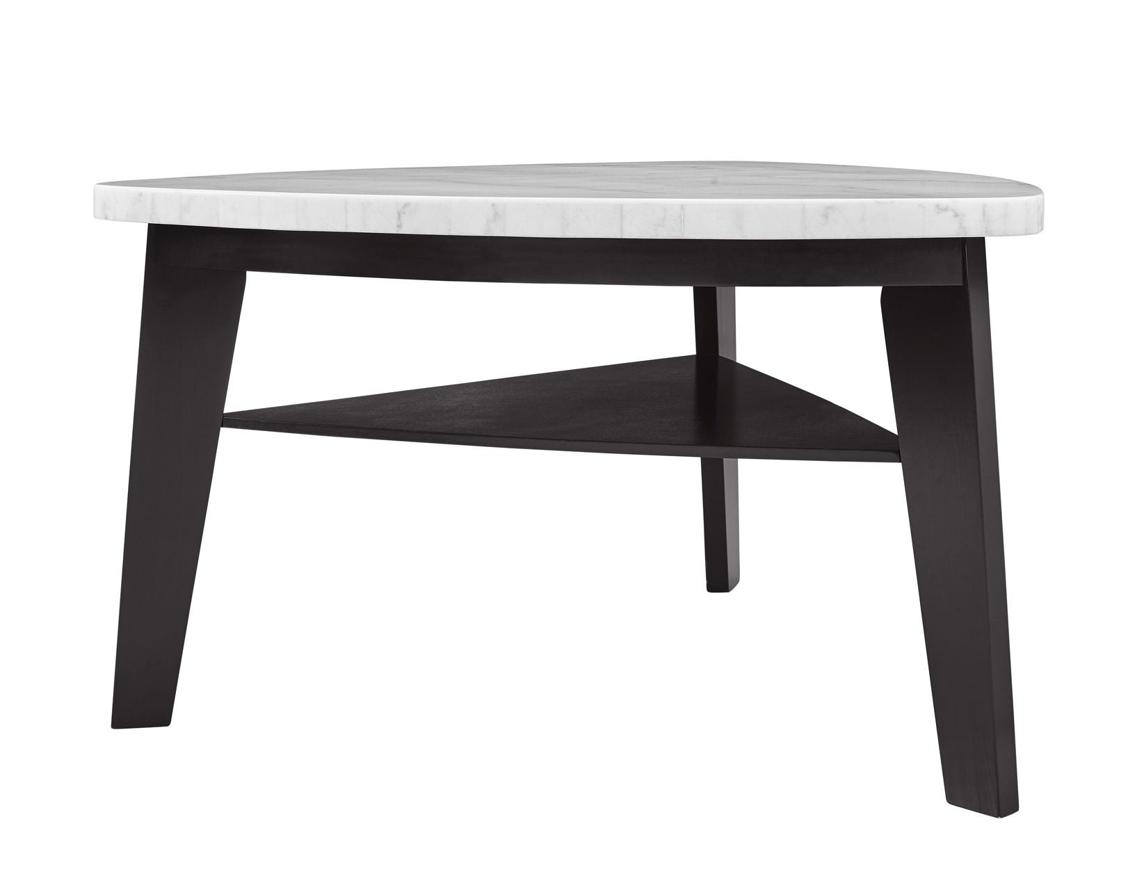Hokku Designs Carrara 60-inch Triangular Marble Top Counter Table | Wayfair