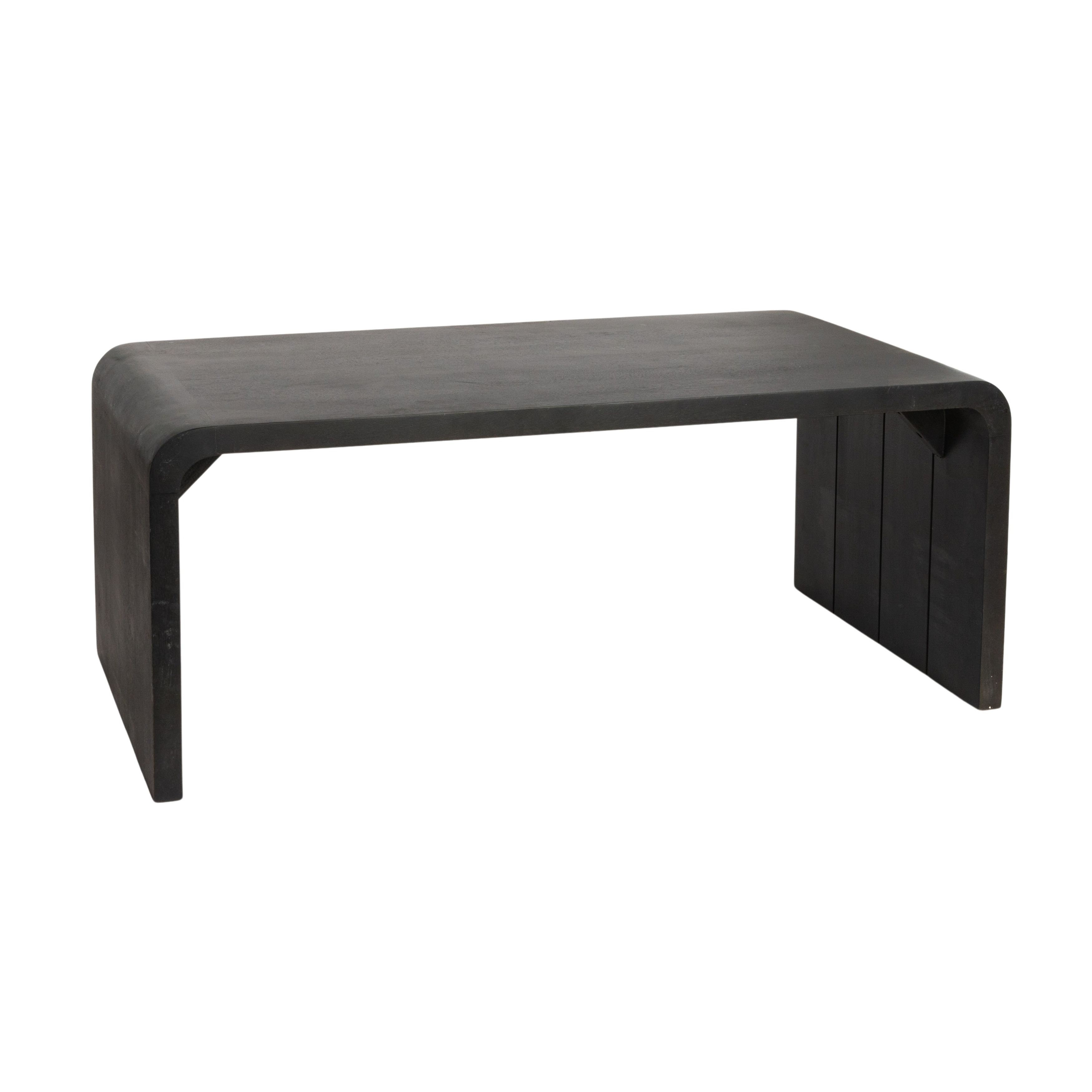 Rowena Interiors Monaco Modern Waterfall Edge Mango Wood Coffee Table ...