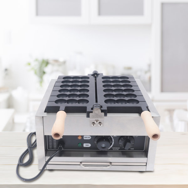 YYBSH 1400W Grids Stainless Steel Ball Skewers Waffle Maker | Wayfair