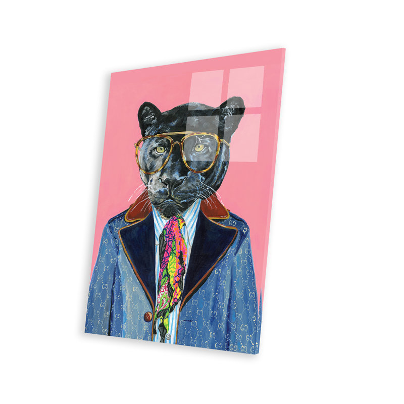 Trinx Panther On Plastic / Acrylic by Heather Perry Painting | Wayfair