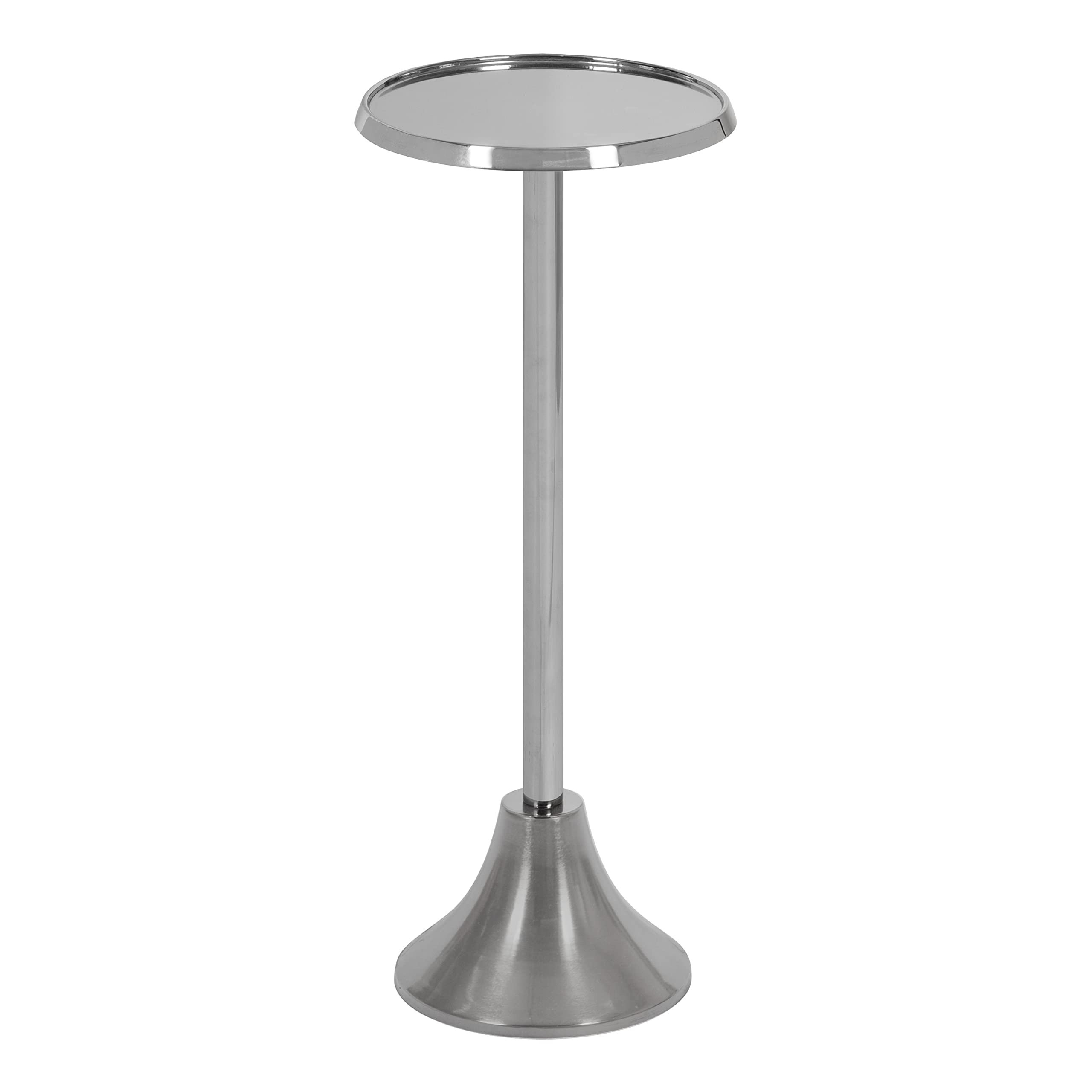 Hokku Designs Handcrafted Silver Accent Table - Unique Side Table For ...