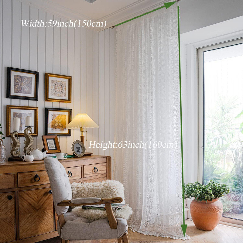 Dakota Fields Conesha Cotton Blend Sheer Curtain Pair | Wayfair