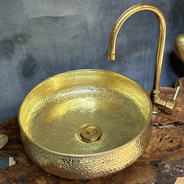 CUSTOmosaic Decorative Small Vessel Sink Round Basin Bathroom Sink ...