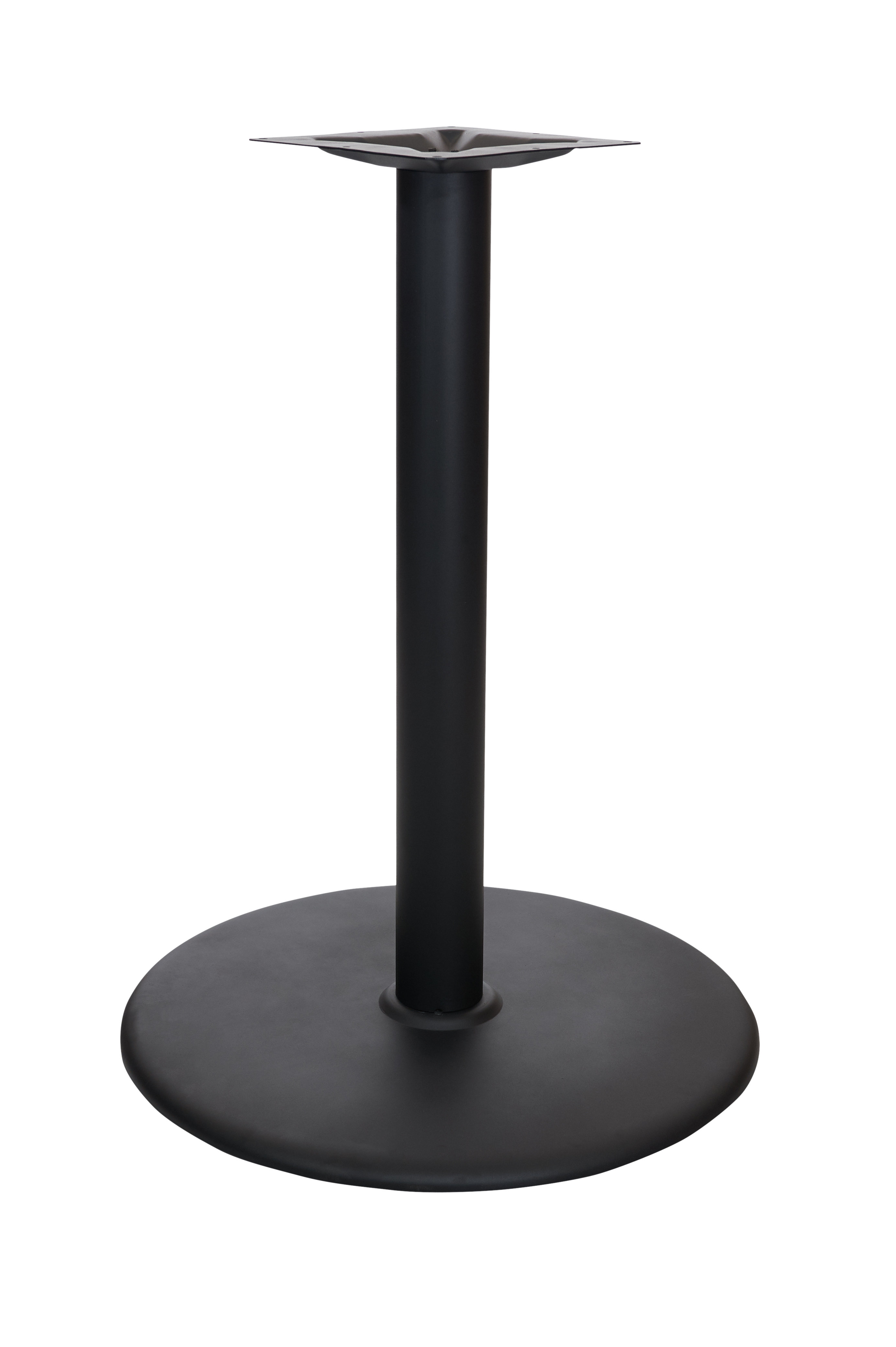 BFM Seating STB Black 30" Round Indoor Counter Height Table Base 4 ...
