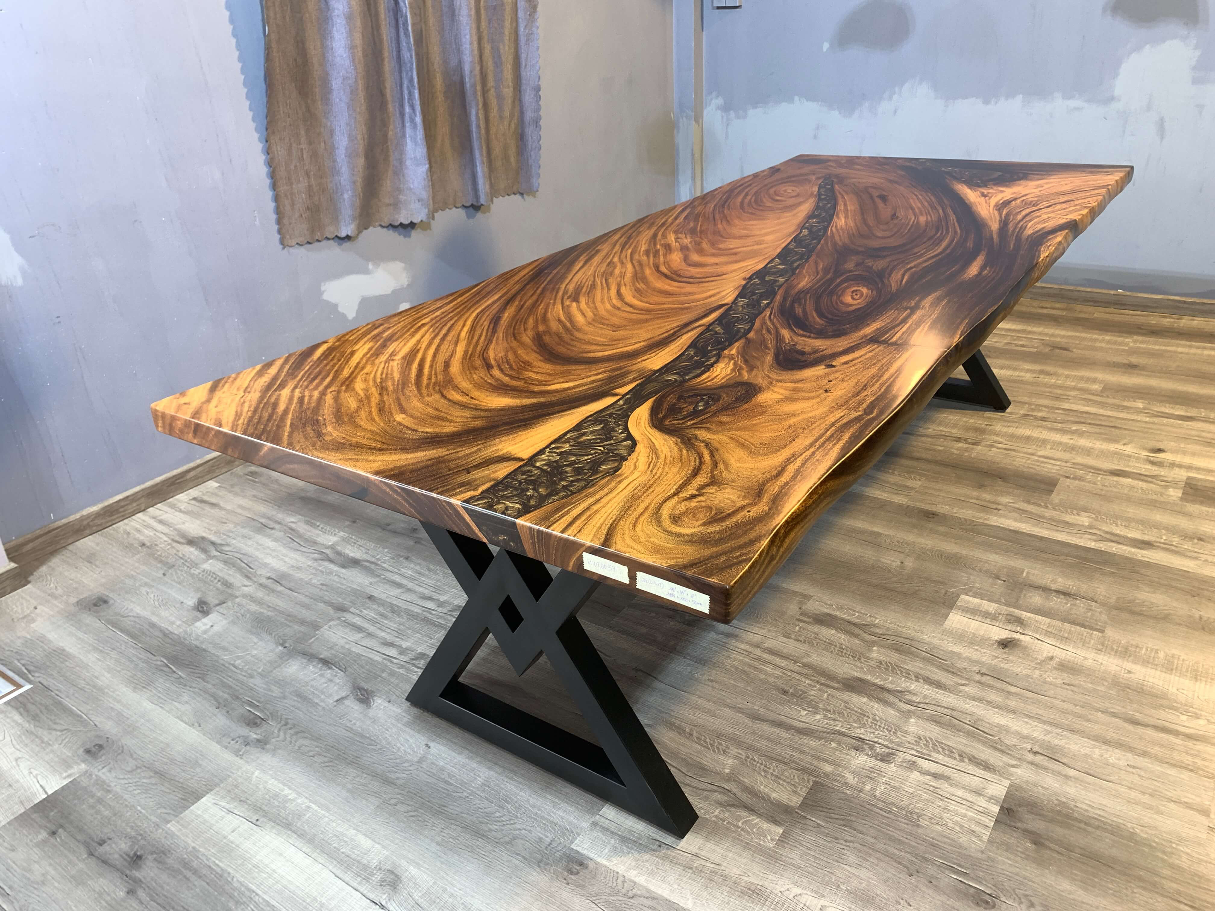 Orren Ellis Iona 110" Large Slap Live Edge Dining Table - Wayfair Canada