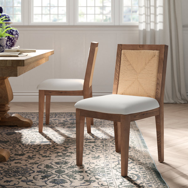 Birch Lane™ Hudgins Woven Back Side Chair & Reviews | Wayfair