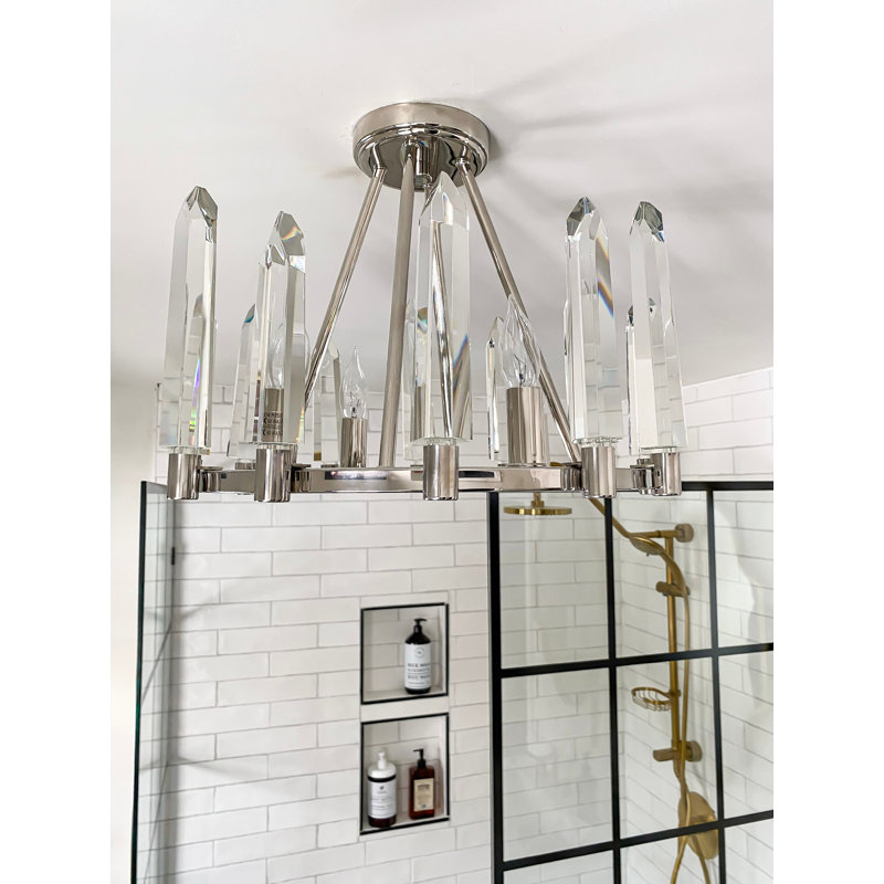 Mercer41 Charlinda 1 -Light 18.25" Semi Flush Mount | Wayfair