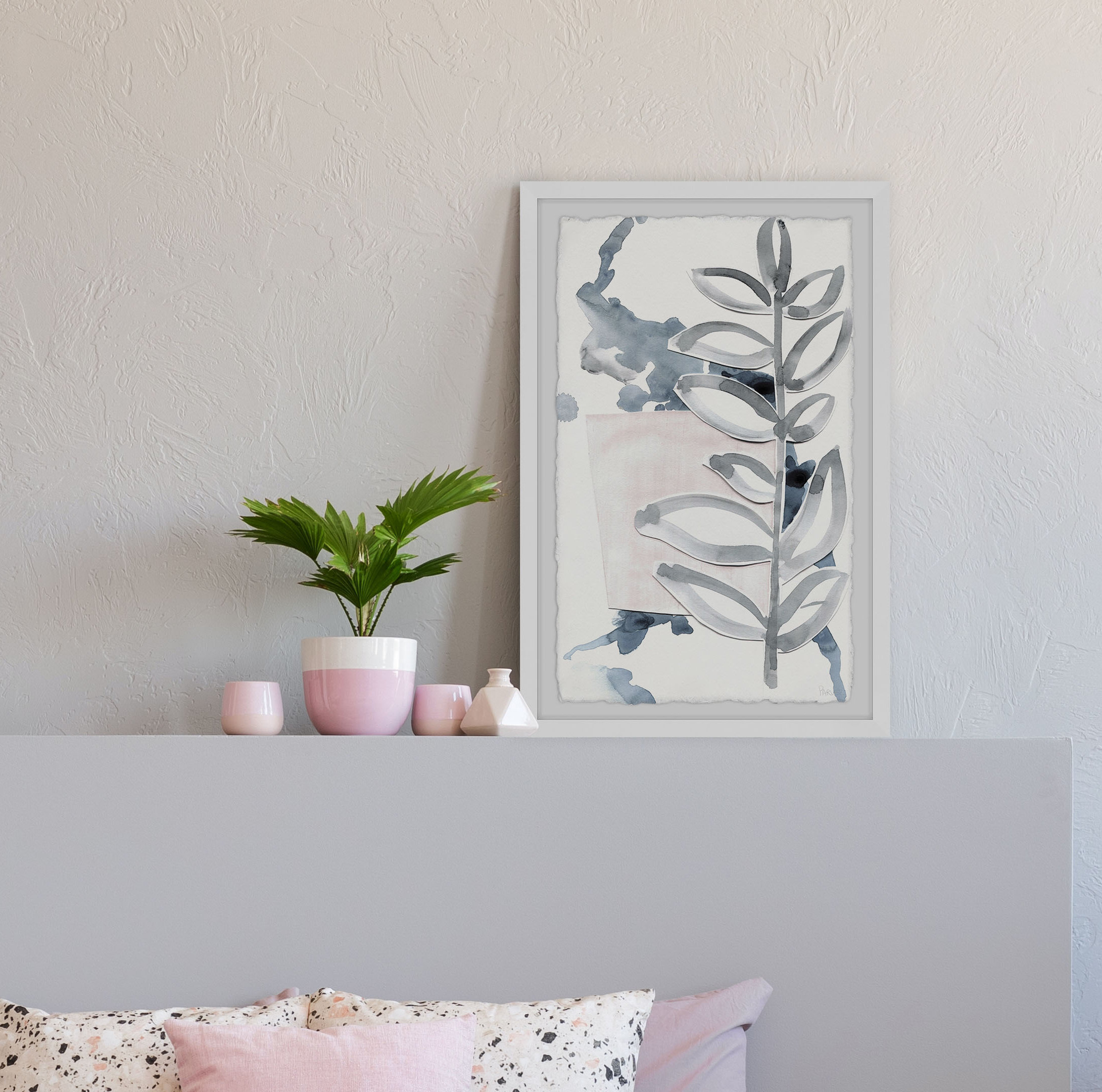 Red Barrel Studio 'Stem Lines' Framed Print - Wayfair Canada