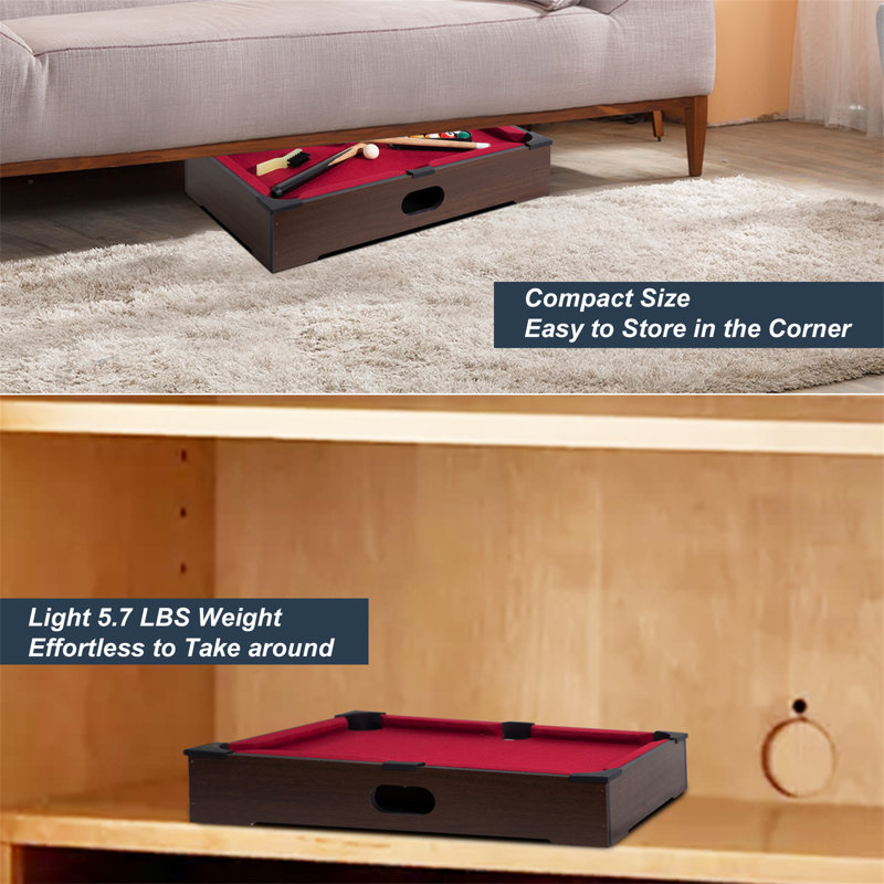 RayChee 20" Table Top Pool Table, Tabletop Portable Billiards Game ...
