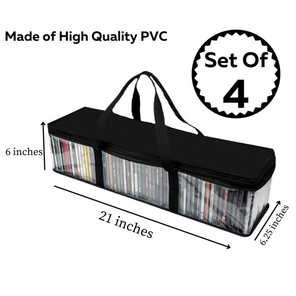 Rebrilliant Plastic Multimedia Storage Bag | Wayfair