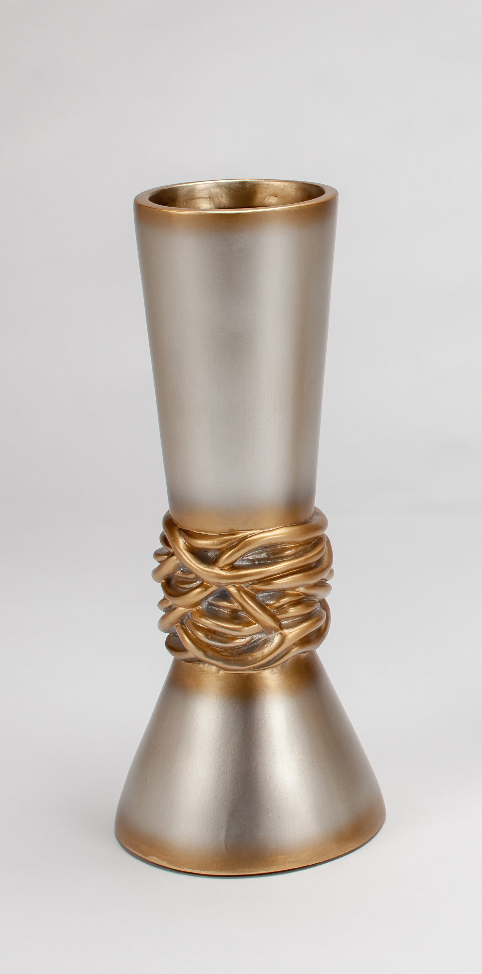 Artmax Silver/Gold Resin Vase | Perigold