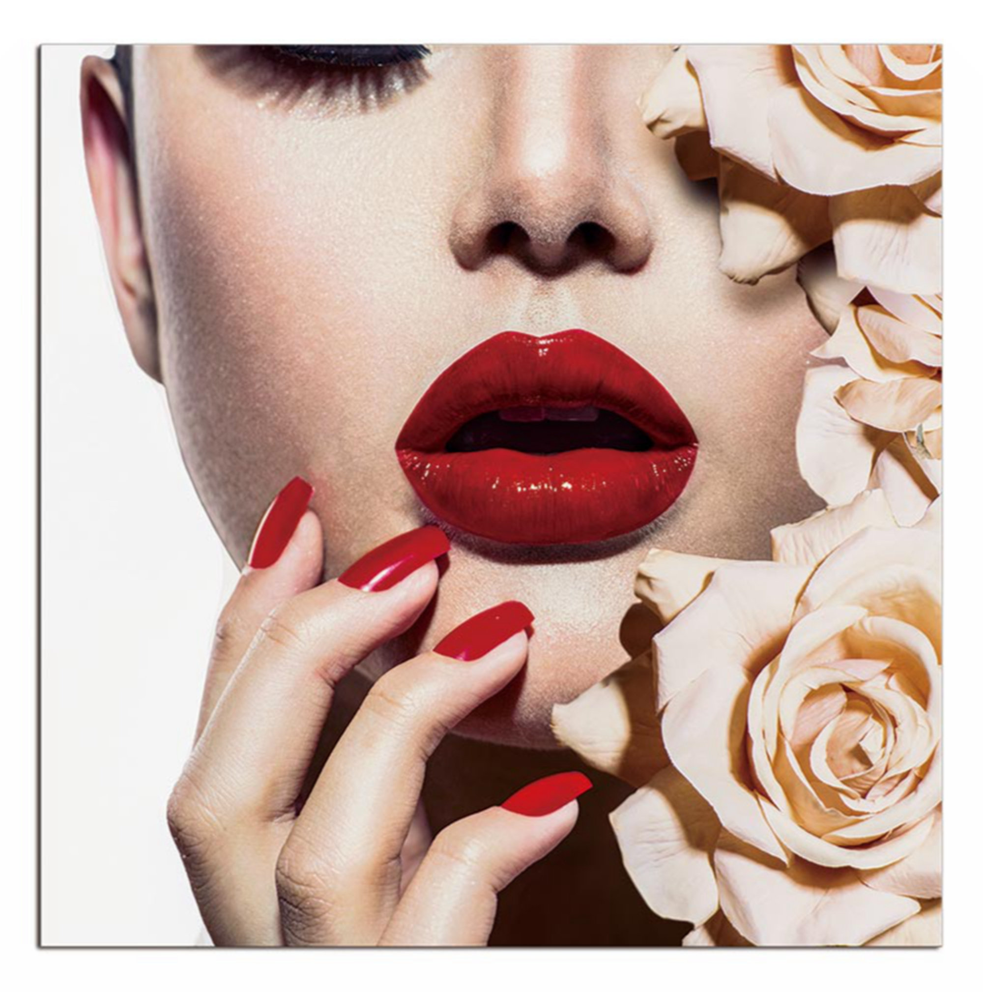 Myhomekeepers Rose Lips On Acrylic | Wayfair