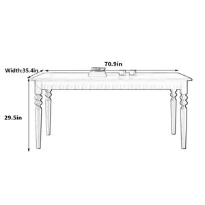 Canora Grey Lishe Rectangular 31.5'' W Dining Table | Wayfair