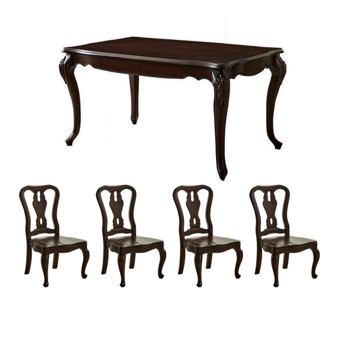 Waagy Classic vintage solid wood table set | Wayfair
