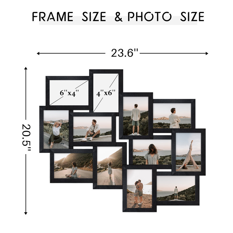 Ebern Designs 12 Opening Picture Frame Gallery Wall Frame | Wayfair