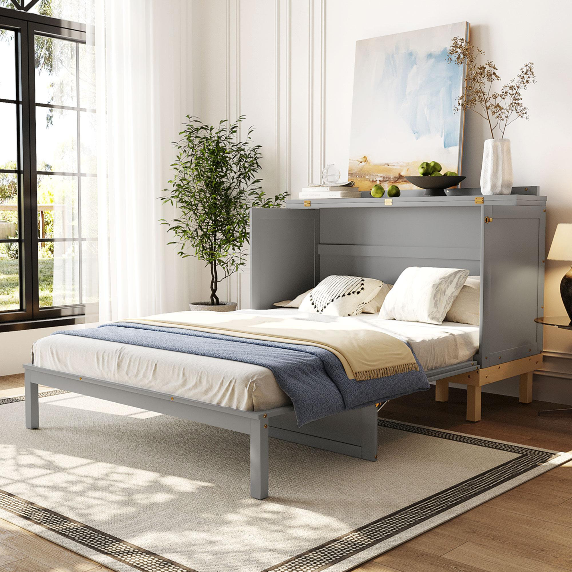 Latitude Run® Farmhouse Minimalist Murphy Bed - Wayfair Canada