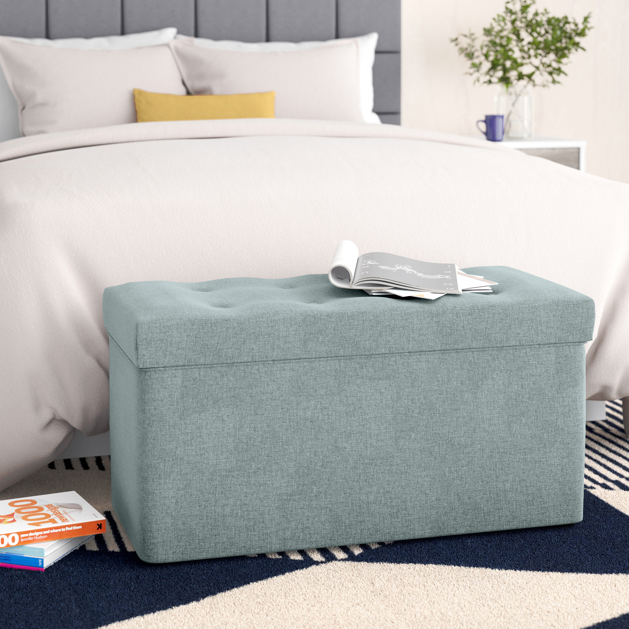 Red Barrel Studio Raburn Upholstered Storage Bench & Reviews - Wayfair ...