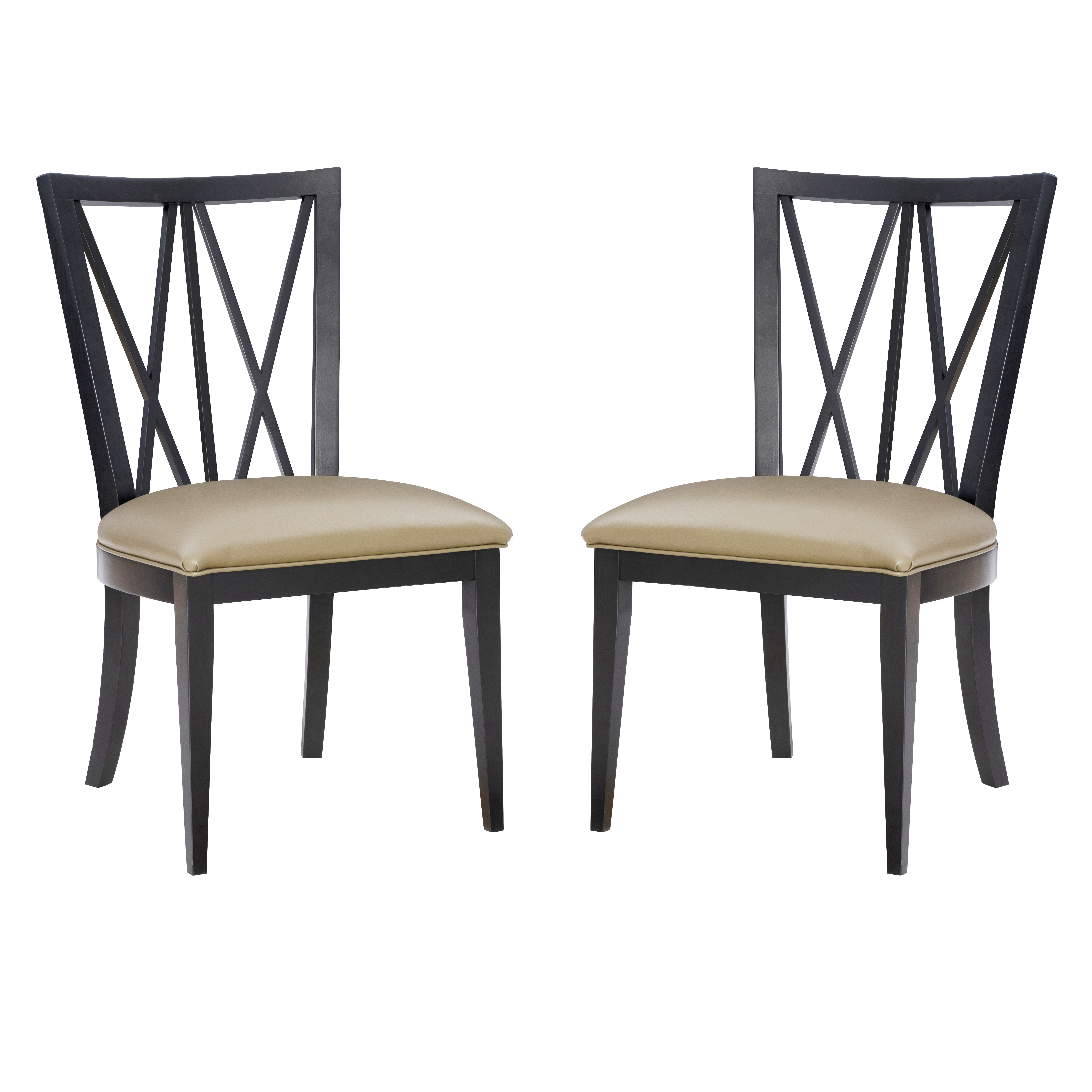 Gracie Oaks Cross Back Side Chair | Wayfair