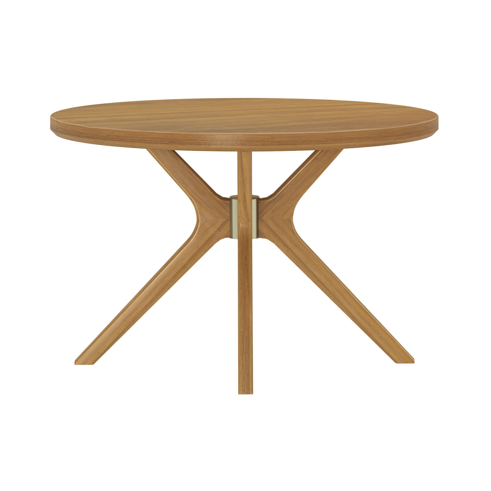 George Oliver Muhsina Cross Leg Round Dining Table (47in x 47in / 1194mm x 1194mm) & Reviews ...