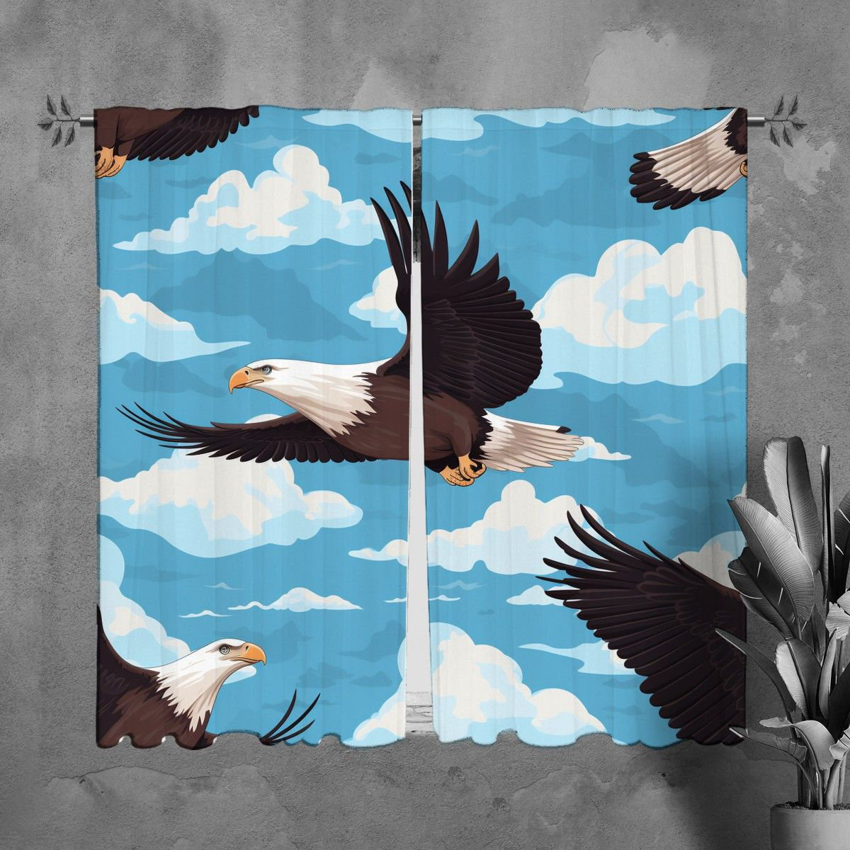 East Urban Home Vikram Polyester Room Darkening Curtain Pair | Wayfair