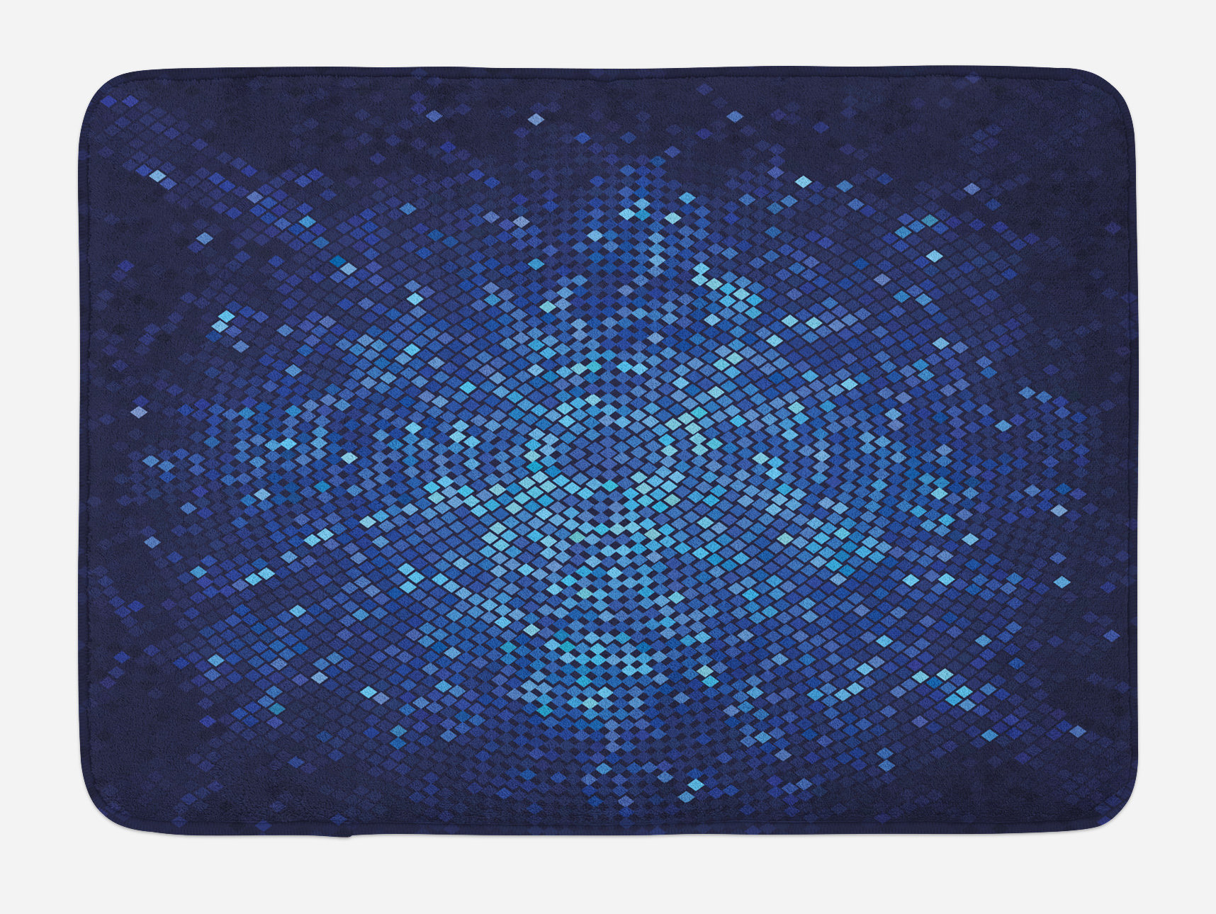 Ambesonne Digital Blue Bath Rug | Wayfair