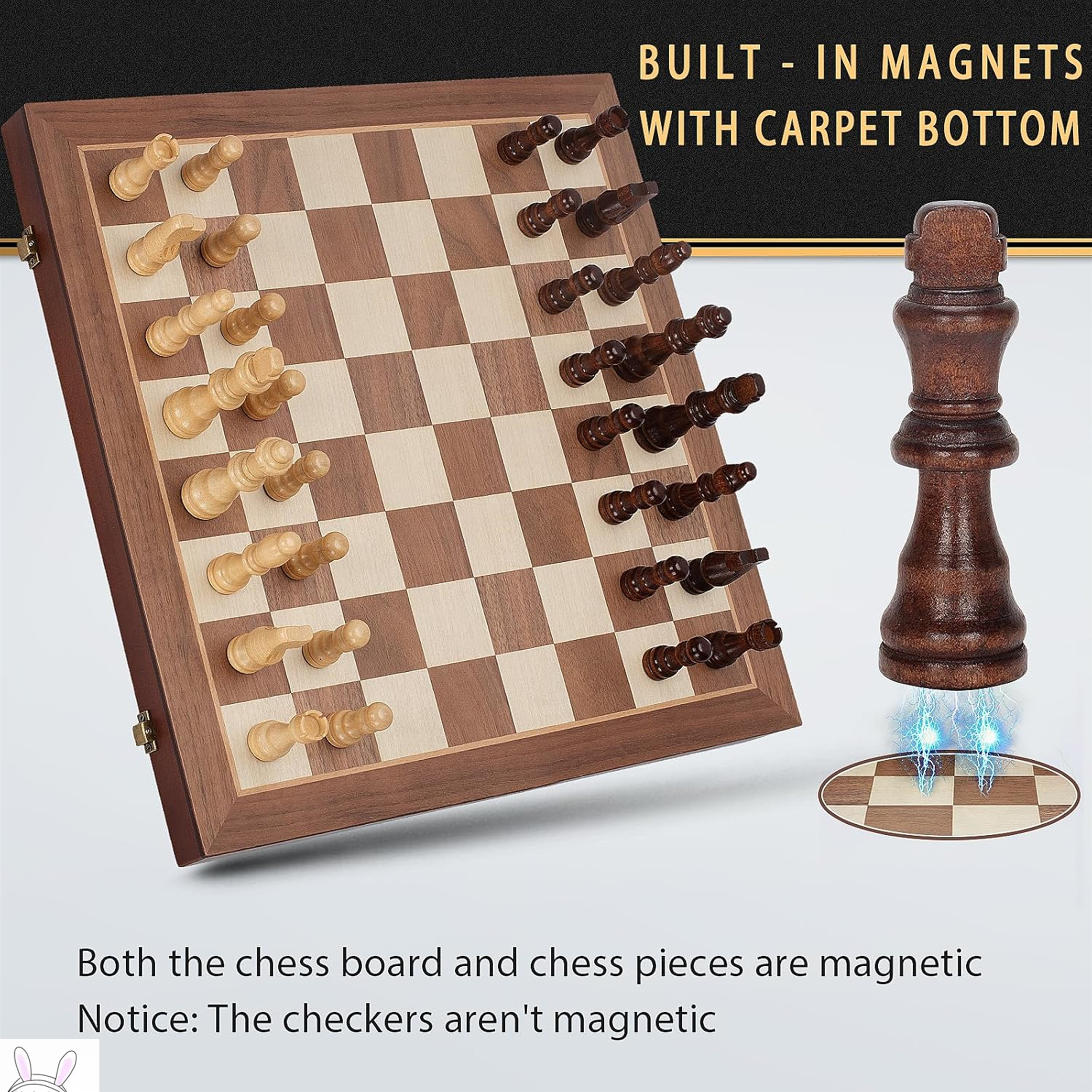 Latitude Run® Wooden Folding Chess Set | Wayfair