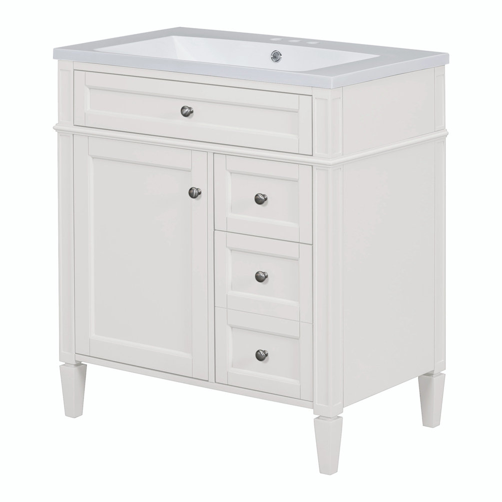 Charlton Home® Delene 30 Single Bathroom Vanity with Top | Wayfair