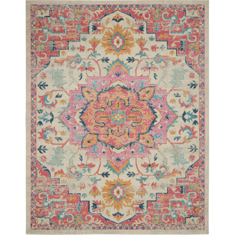 Langley Street Verda Oriental Pink Area Rug & Reviews | Wayfair