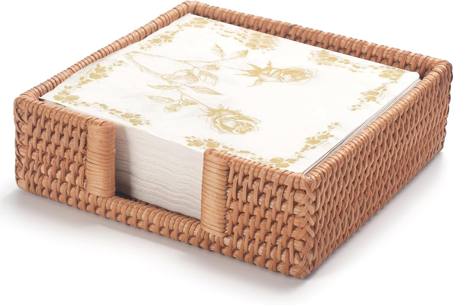 Bayou Breeze Rattan Napkin Holder Square, Napkin Holders For Paper ...