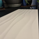 Qube Tiles Silom White Wave 12" x 24" Matte 3D Textured Wall Tile | Wayfair