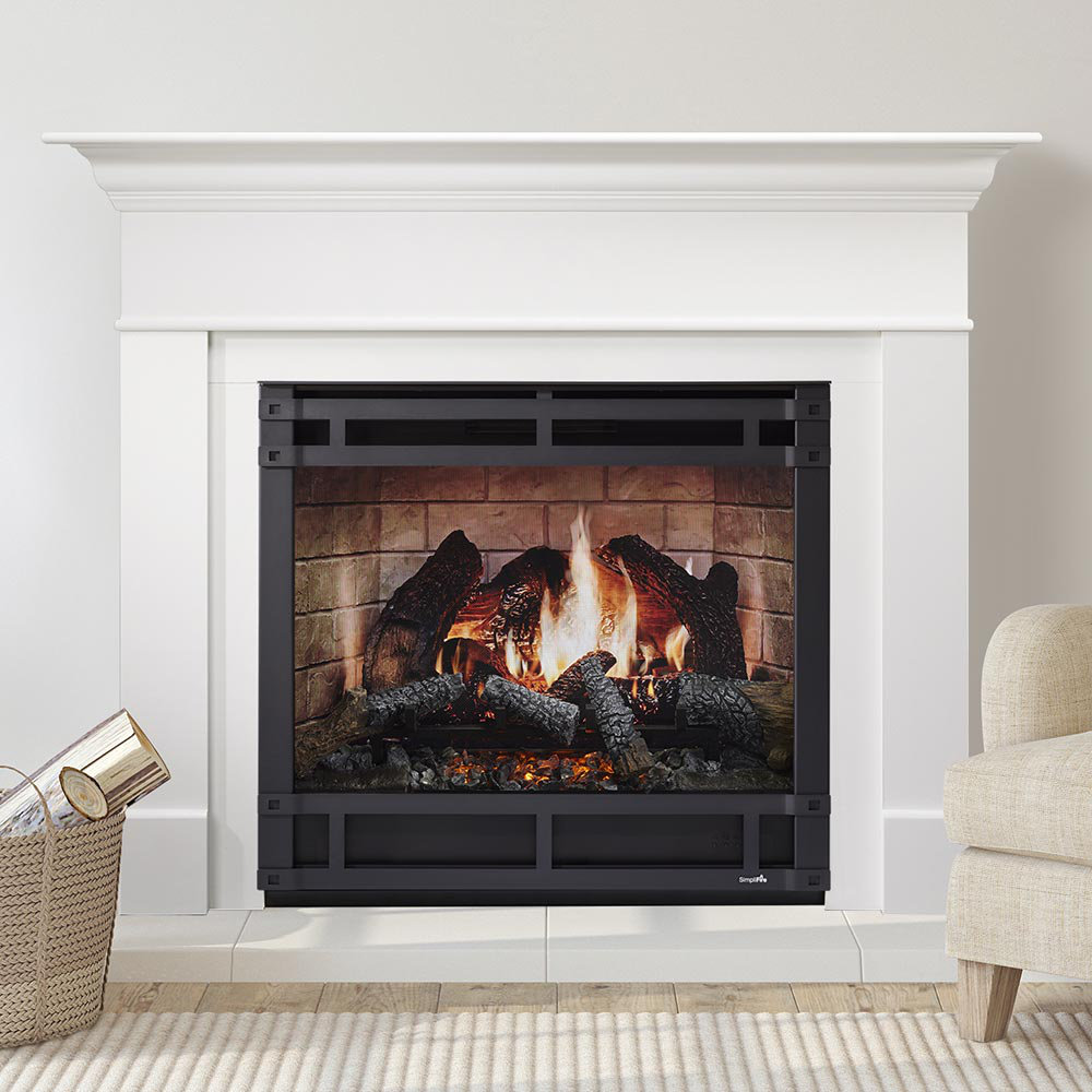 SimpliFire Inception 36-in Electric Fireplace with Decorative Front ...