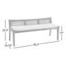 Joss & Main Donner Cane Back Cushioned Bench & Reviews | Wayfair