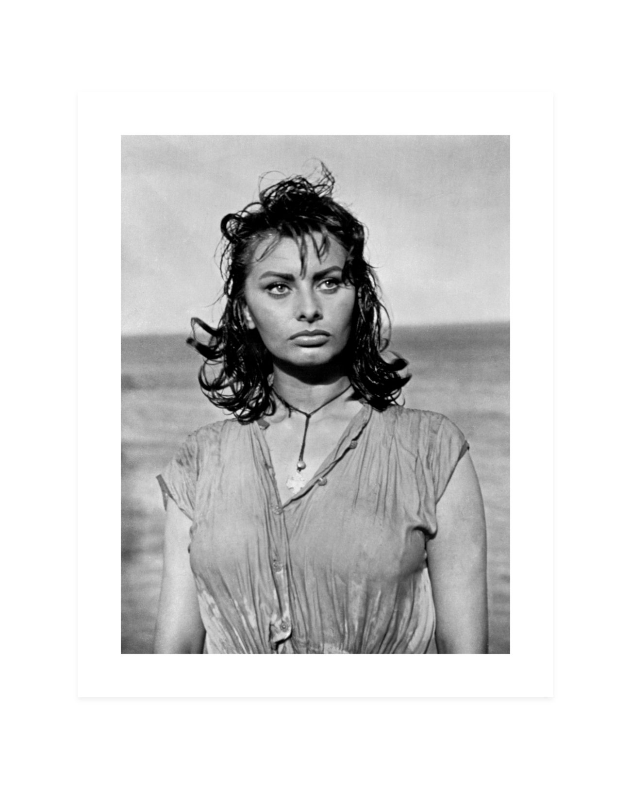 Globe Photos Entertainment & Media Thoughtful Sophia Loren Looking Away ...