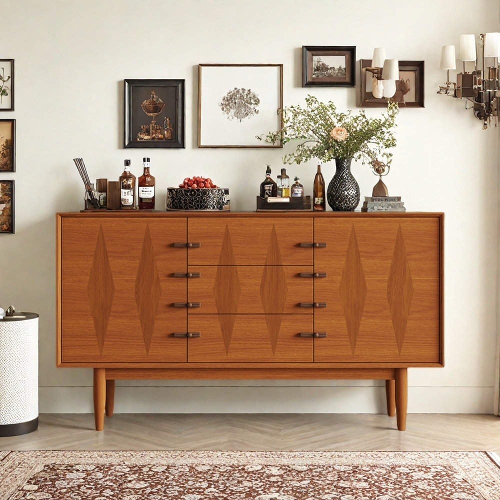 Corrigan Studio® Retro Modern Minimalist Sideboard | Wayfair