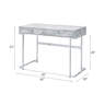 Mercer41 Tigress Printed Faux Marble Top Writing Desk | Wayfair