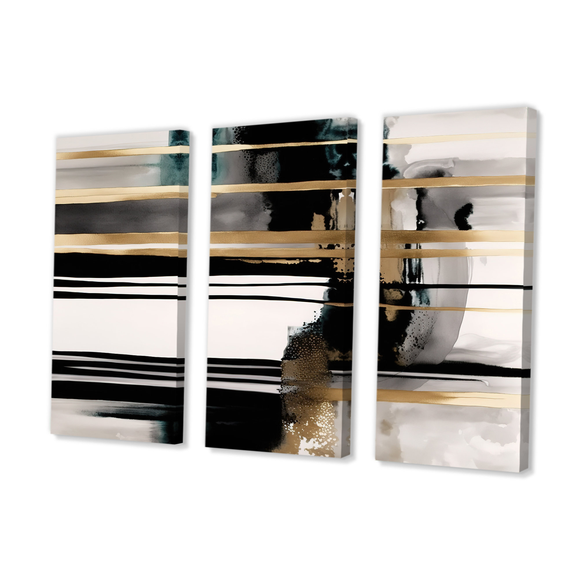 Design Art Abstract Transitional Shapes IV - Animals Canvas Wall Art ...