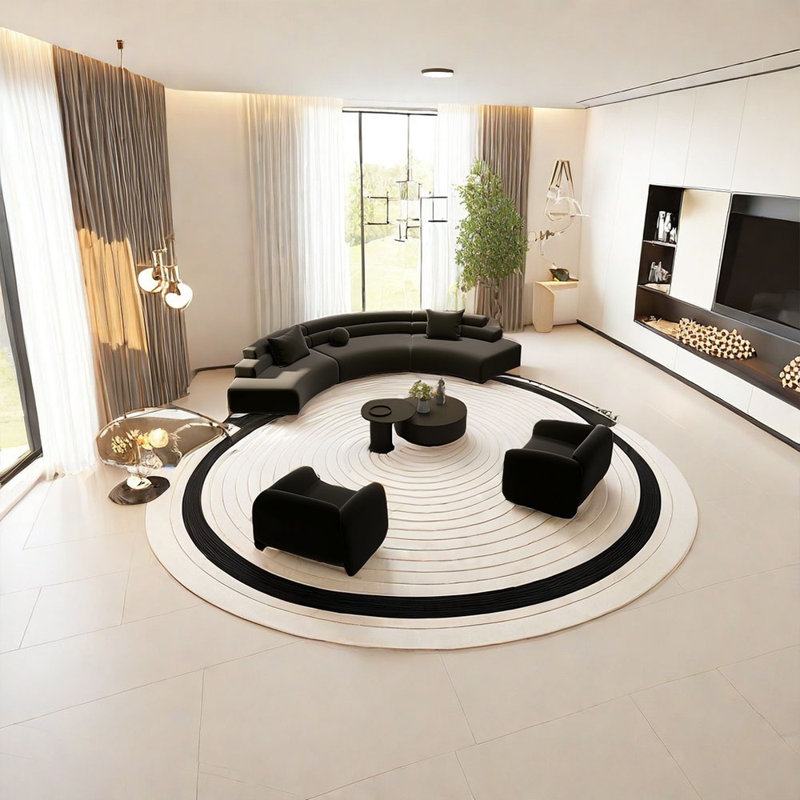 Walkoly Semi-circular arc corner sofa combination | Wayfair