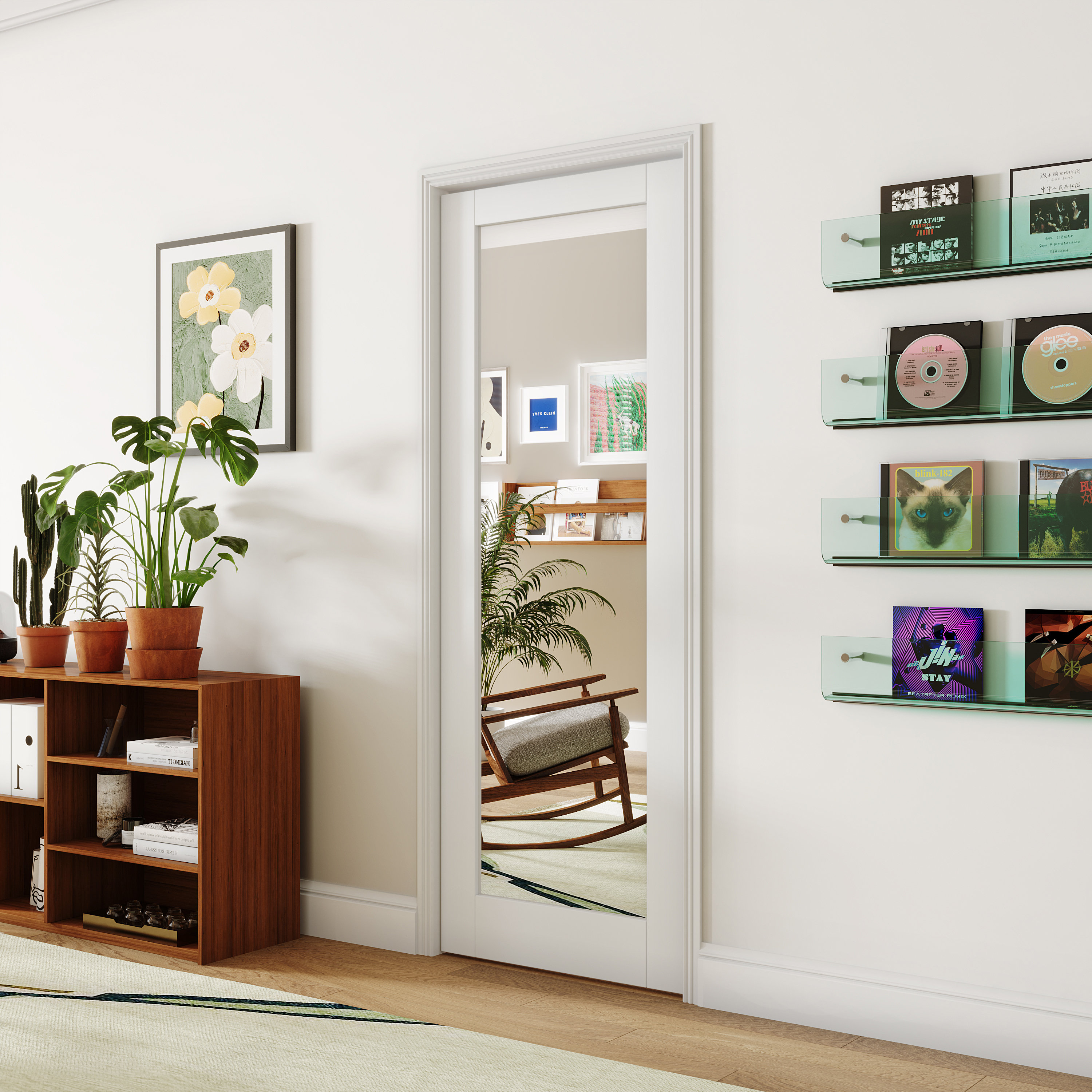 CHIC MODE Interior Pantry French Doors - 1-lite Mirror Standard Door ...