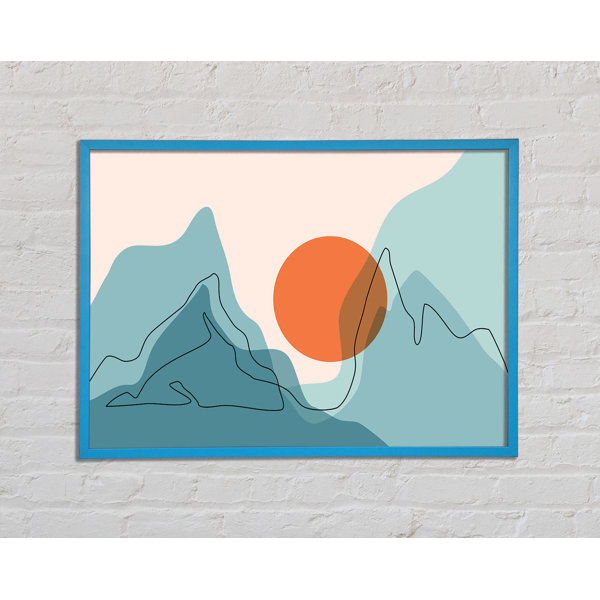 Ivy Bronx The Sun and Mountain Scene - Single Picture Frame Art Prints ...