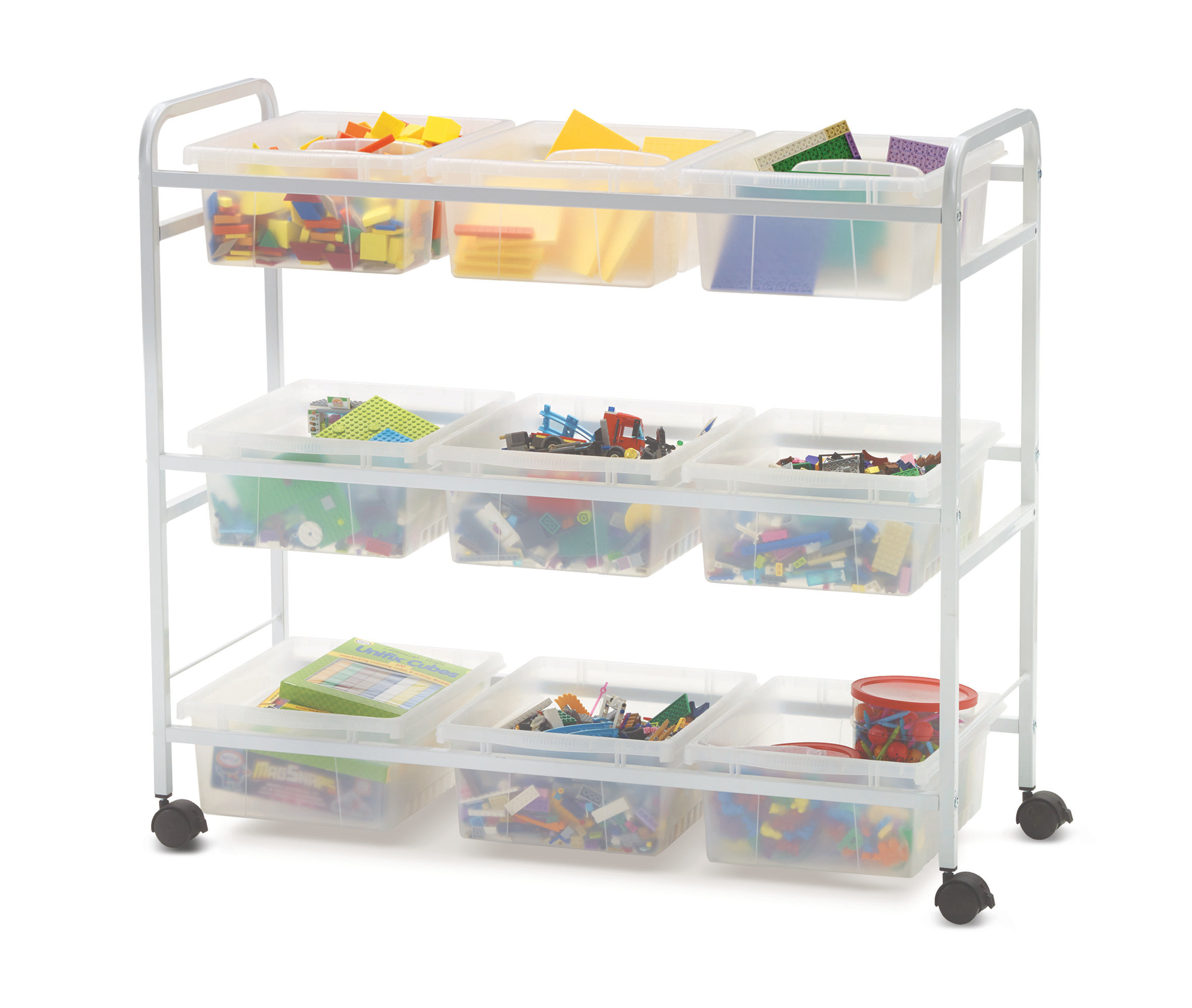Copernicus Clear 9 Cubby Storage Cart | Wayfair