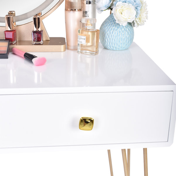 Mercer41 Vanity Set with Mirror & Reviews | Wayfair