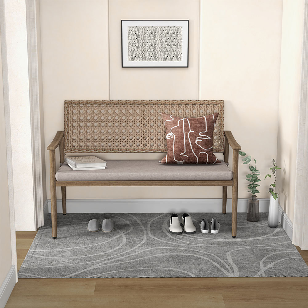 George Oliver Euriel Wicker Bench & Reviews - Wayfair Canada