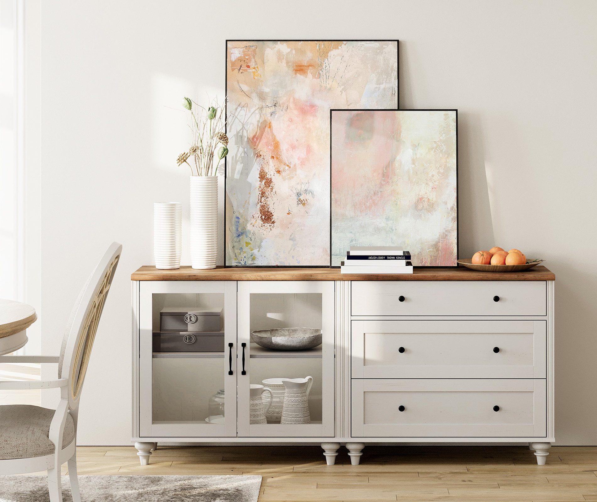 Wrought Studio Daraksha 67.7'' Wide 3 Drawer Sideboard - Wayfair Canada