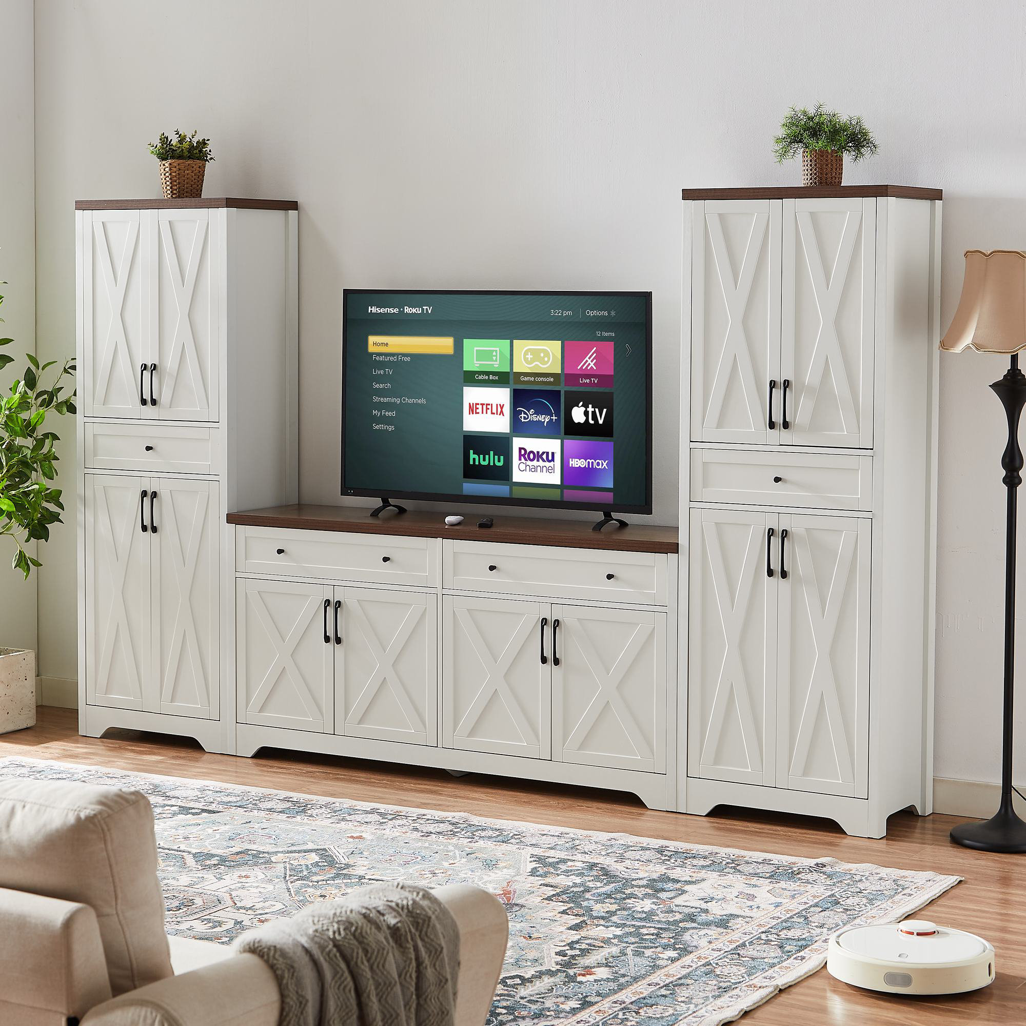 Gracie Oaks Tara Entertainment Center For Tvs Up To 65" | Wayfair