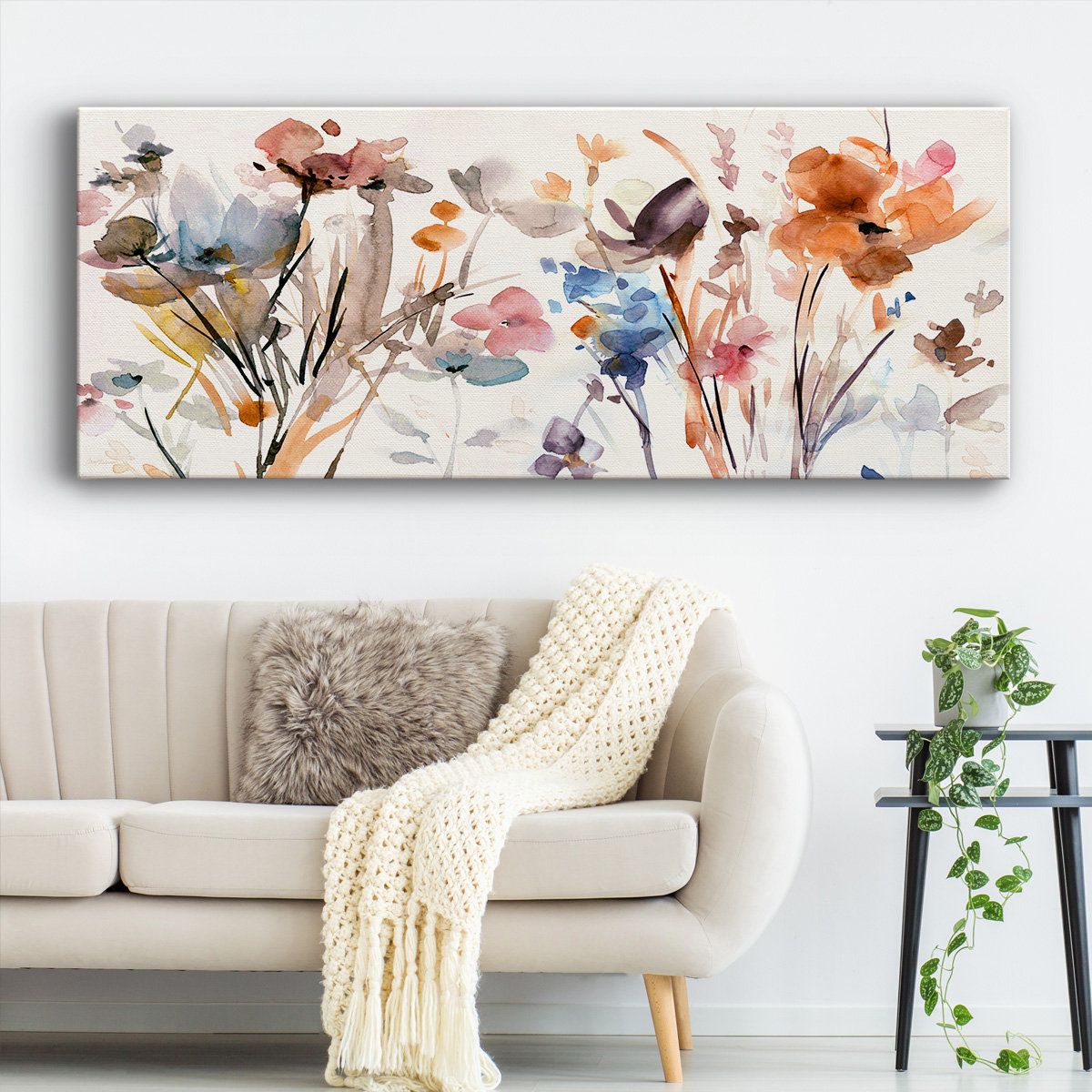 Red Barrel Studio® Pop Garden On Canvas Print | Wayfair