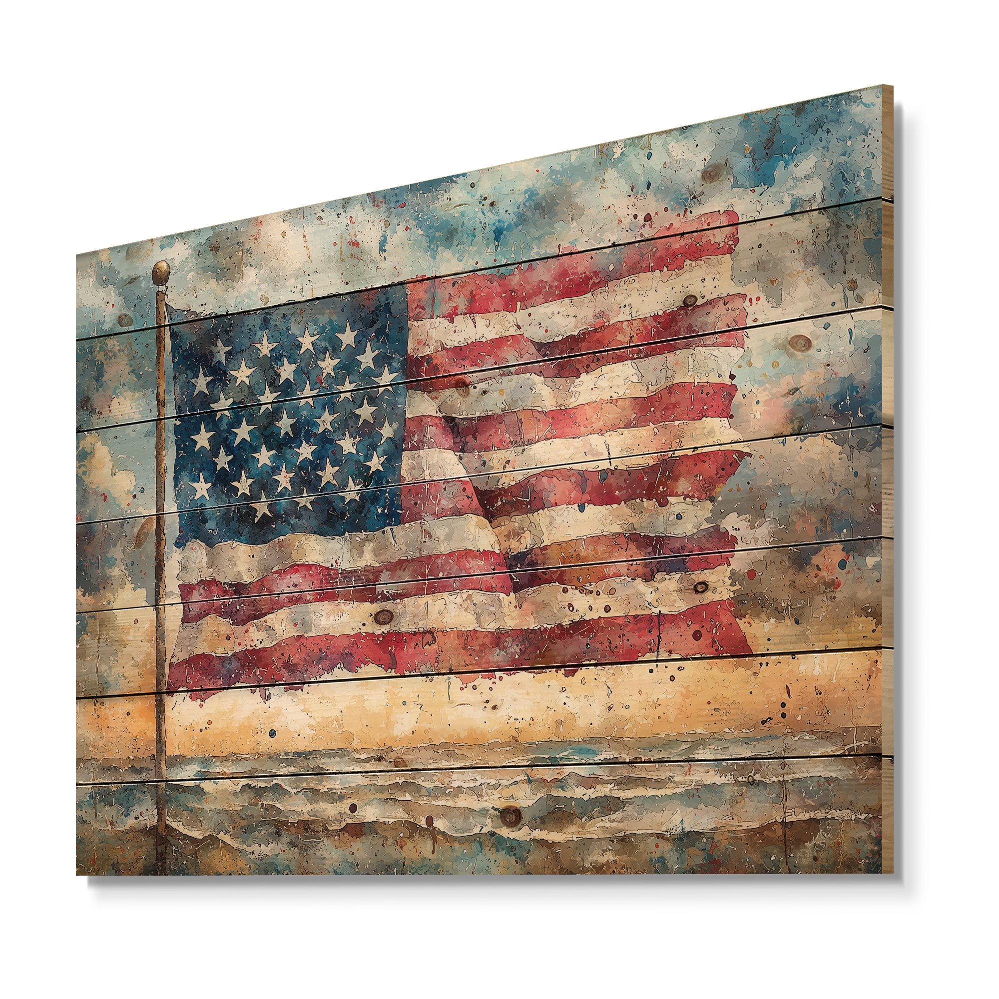 Ophelia & Co. Resignation Of Nixon - Usa Wood Print - On Natural Pine ...