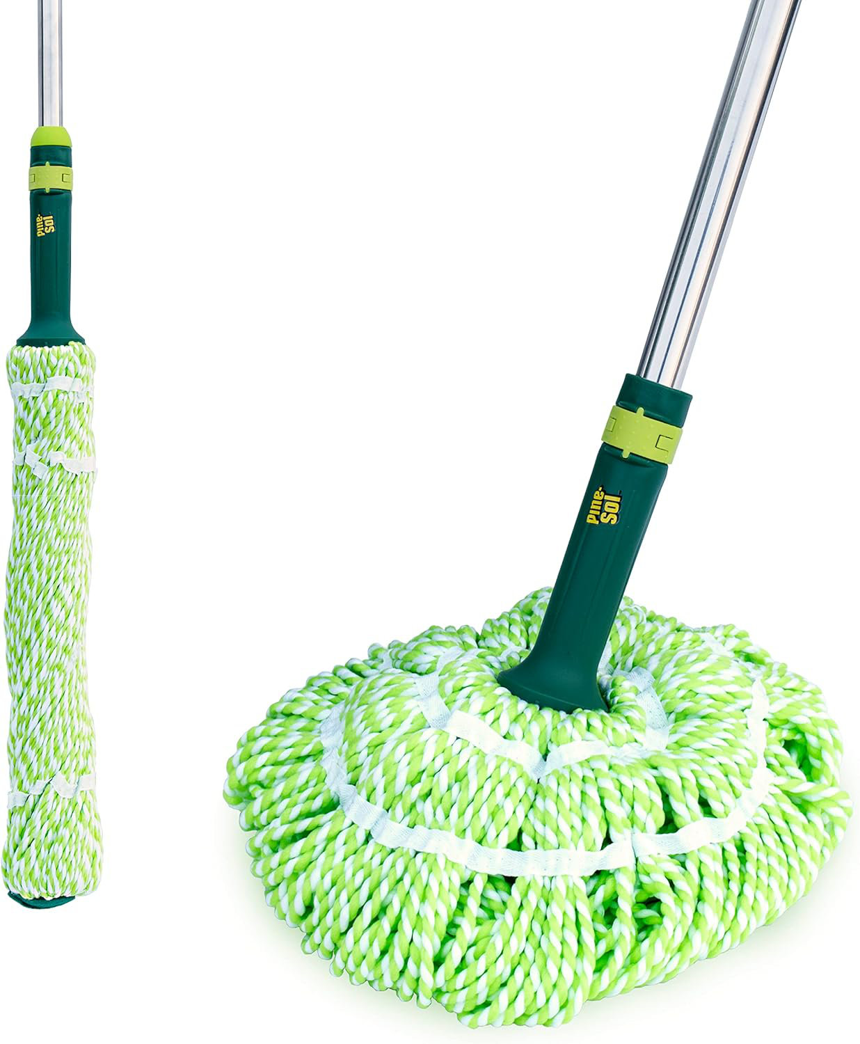 THIROX Microfiber Mop Self Wringing – Easy Squeeze Twist Design For Wet ...