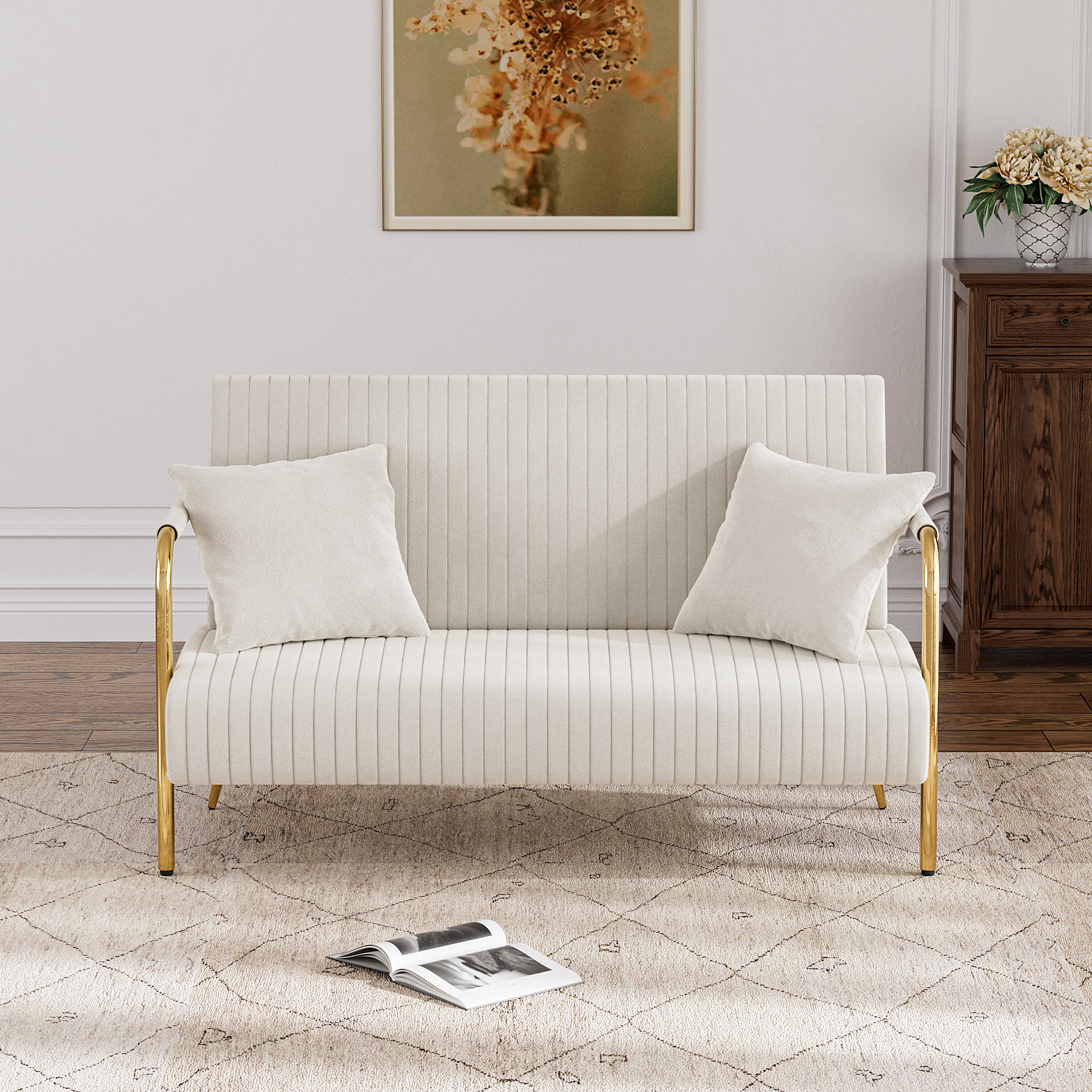 Mercer41 Labeeba 53.2'' Wide Velvet Upholstered Loveseat & Reviews ...